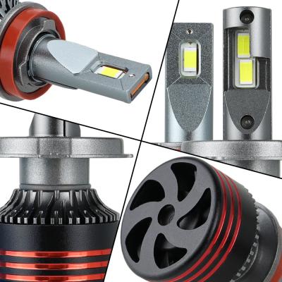China M8 Pro H4 LED Headlight 130W Dual Beam Copper Tube IP68 All Weather Universal for sale