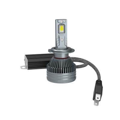 China 50W LED Car Headlight H4 Dual Beam 5000LM Single Copper Cooling 12V for sale