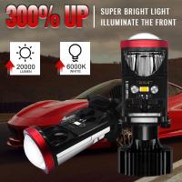 China Plug and Play LED Projector Headlight 6000K 45W Aluminum Housing H4 Bulb for sale