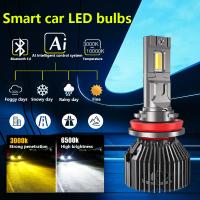 China M3 Bluetooth Smart LED Headlight 70W 4800LM Multi-Mode Color Adjustable H7 H4 H1 H3 for sale