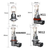 China Dual Beam LED Projector Headlights H4 H7 H11 9005 22W IP67 Waterproof EYE Lens for sale