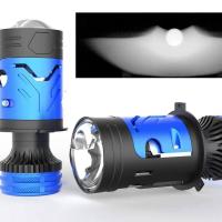 China 72W 6000LM Motorcycle LED Headlight H4 Dual Beam with EYE Lens IP67 for sale