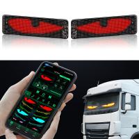 China BGZM 16x32 Car LED Display Windshield Screen 12V Remote Control Devil'S Eye Animation Display for sale