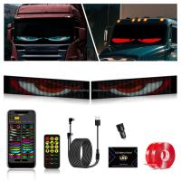 China BGZM 16x32 Car LED Display Windshield Screen 12V Remote Control Devil'S Eye Animation Display for sale