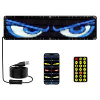 China BGZM 16x32 Car LED Display Windshield Screen 12V Remote Control Devil'S Eye Animation Display for sale