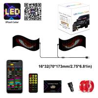 China BGZM 16x32 Car LED Display Windshield Screen 12V Remote Control Devil'S Eye Animation Display for sale