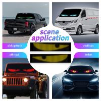 China BGZM 16x32 Car LED Display Windshield Screen 12V Remote Control Devil'S Eye Animation Display for sale
