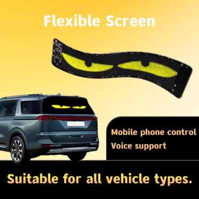 China Customizable Flexible LED Display 5V 10W Multi Color Truck Car Window Screen for sale