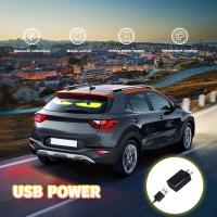 China Customizable Flexible LED Display 5V 10W Multi Color Truck Car Window Screen for sale