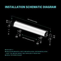 China 12V Amber LED Light Bars 10-52 Inches 21000LM IP68 Waterproof for Off Road Truck UTV for sale