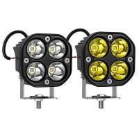 China Aluminum Housing LED Motorcycle Spotlight 1500LM 12-85V Off Road Vehicle Auxiliary Light for sale