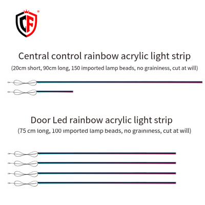 China Universal Plug In RGB Car LED Ambient Lighting 18 Lights DC 12V Mobile App Control for sale