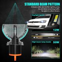 China All Weather Use Car H15 LED Front Headlight With Built In Decoder IP68 Protection for sale