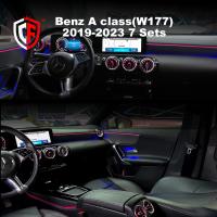 China Seven Piece Interior Ambient Light Kit for Mercedes Benz A Class W177 2019 2025 OEM Fit for sale