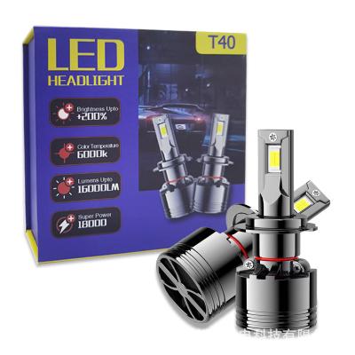 China T40 Zinc Alloy LED Headlight Bulbs 4500LM H1 H4 H7 H11 9005 9012 High Low Beam for sale