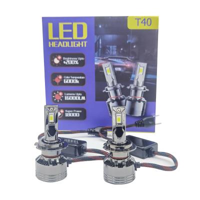 China Zinc Alloy LED Headlight Bulb Dual Beam 4500LM 9-36V Wide Voltage for Vehicles for sale