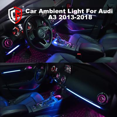 China Audi A3 Vehicle Specific LED Ambient Lighting Kit Seven Piece DC 12V for sale