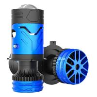 China Dual LED EYE Lens Motorcycle Headlights H4 6000LM 72W Waterproof High Low Beam for sale