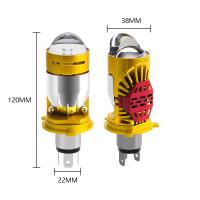 China IP67 Waterproof Motorcycle LED Headlight H4 4800LM 45W Custom Brightness for sale