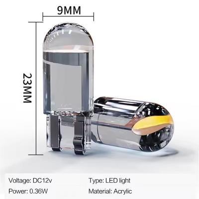 China T10 LED Position Light 12V 55 Lumens 6000K COB Bulb for Auto Motorcycle for sale