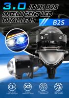 China B2D 3.0 Inch 60W LED Bi Beam Projector Lens Dual Cup Headlamp for Automotive Retrofit for sale