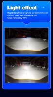 China 2.5 Inch Bi LED Projector Lens 60W 18000LM Dual Straight Beam High Low Headlight for sale