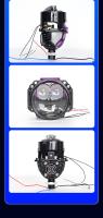 China 2.5 Inch Bi LED Projector Lens 60W 18000LM Dual Straight Beam High Low Headlight for sale