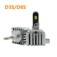 China D1S Car LED Bulb 48W 6000LM 12V IP65 U Shape Copper Tube Headlight for sale