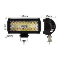 China 7 Inch 120W LED Work Light Bar 40LED Spot Light for Off Road Truck SUV 12V for sale