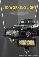 China 7 Inch 120W LED Work Light Bar Spot Beam 3800 Lumens Off Road for Trucks SUV for sale