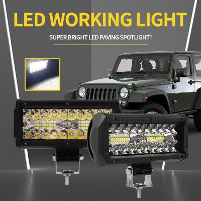 China 7 Inch 120W LED Work Light Spot Beam 3800 Lumens Long Range for Off Road Truck SUV ATV for sale