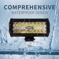 China 7 Inch 120W LED Work Light Bar Spot Beam 3800 Lumens Off Road for Trucks SUV for sale