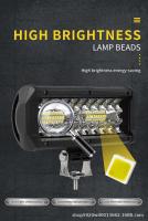 China 7 Inch 120W LED Work Light Bar Spot Beam 3800 Lumens Off Road for Trucks SUV for sale