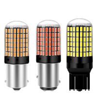 China 1157 LED Brake Light Bulb 120W 6000 Lumens Multi Color Red White Yellow 12V for sale
