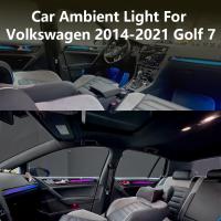 China Volkswagen Golf Vehicle Specific Ambient LED Interior Light Kit 7 Piece DC 12V for sale