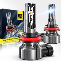 China E2 Plug and Play LED Headlight 18W 12V Fanless Aluminum Cooling Automotive Bulb for sale