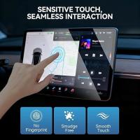 China Tesla Model 3 Y Tempered Glass Screen Protector 2020-2026 Navigation Display Film Kit for sale