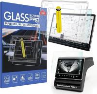 China Tesla Model 3 Y Tempered Glass Screen Protector 2020-2026 Navigation Display Film Kit for sale