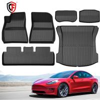 China Custom Fit TPE Floor Mat and Trunk Mat Set for Tesla Model 3 Model Y 2024 for sale