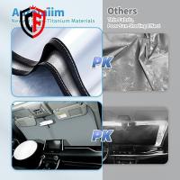 China Ice Crystal Heat Insulation Car Sunshade Privacy Curtain UV Block Split Design for Tesla Model 3 Y 1kg for sale