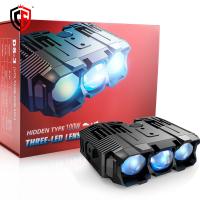 China High Bright Blue Film Dual Lens LED Driving Spot Lamp 100W 12V 7000LM 1000M Long Range for sale