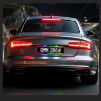 China Smart RGB LED License Plate Frame APP Control Color Changing Car Plate Light Universal Fit for sale