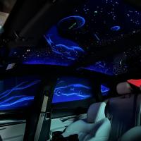 China Automotive Smart Glass Interactive Transparent Display Film 60% Light Transmission 11 mil for Panoramic Sunroof for sale