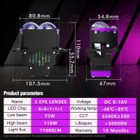 China CF Five Direct Beam LED Projector Lens 12V for Car Headlight Retrofit High Brightness Upgrade for sale