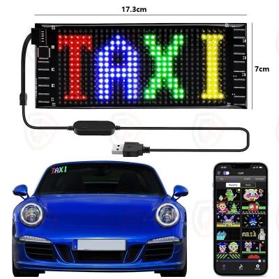 China Flexible Digital Scrolling LED Display Bluetooth App Control 60-249 Lumens for Car DIY Text Pattern Animation for sale