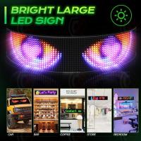 China Bluetooth App Controlled Scrolling LED Display 60-249 Lumens Custom Text Animation for Car Bar Event for sale