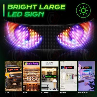 China Bluetooth App Controlled Scrolling LED Display 60-249 Lumens Custom Text Animation for Car Bar Event for sale