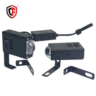 China 1.5 Inch 35W Mini LED Grille Light Dual Color Projector Fog Lamp for Car Exterior Upgrade for sale