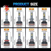 China 120W Tri Color LED Headlight Conversion Kit Remote Canbus Ready Bulbs H4 H7 H11 9005 9006 for sale