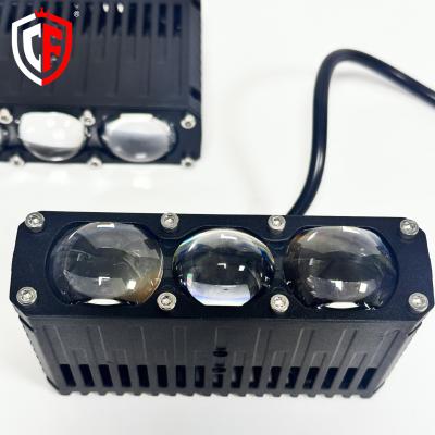 China 60W 3900LM LED Projector Headlight Dual Color Yellow White Automotive Lens Fog Lamp for Car Motorcycle for sale